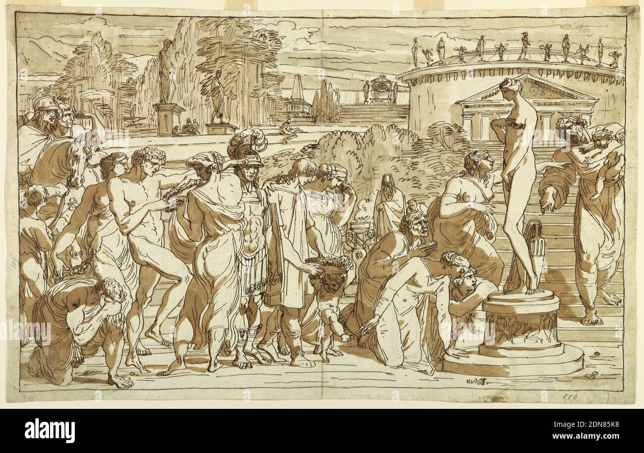 Worship of Venus in a Classical Landscape, Felice Giani, Italian, 1758 ...