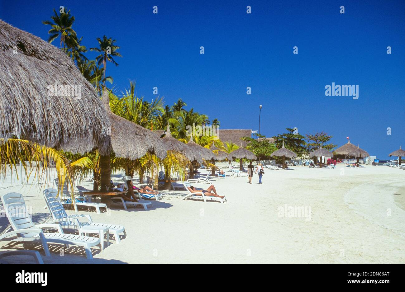 The beach resort at the Maribago Hotel on Mactan Island in Cebu ...