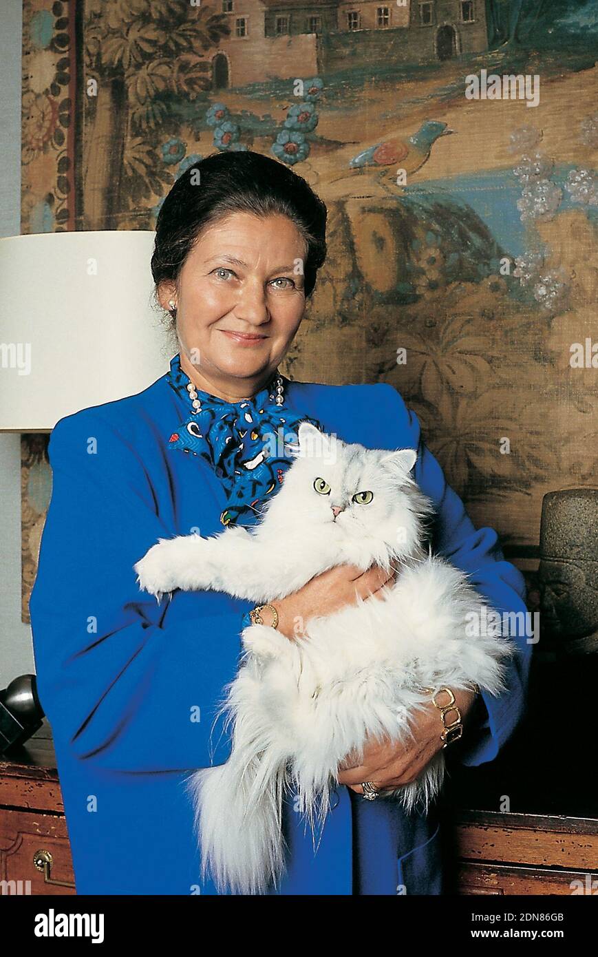 File photo taken in 1989 of Simone Veil in Paris, France. Photo by ...