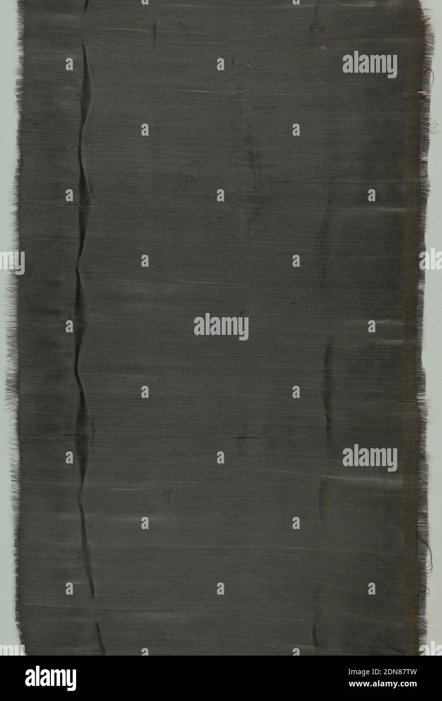 Textile, Medium: horsehair, linen Technique: 5-harness satin weave ...