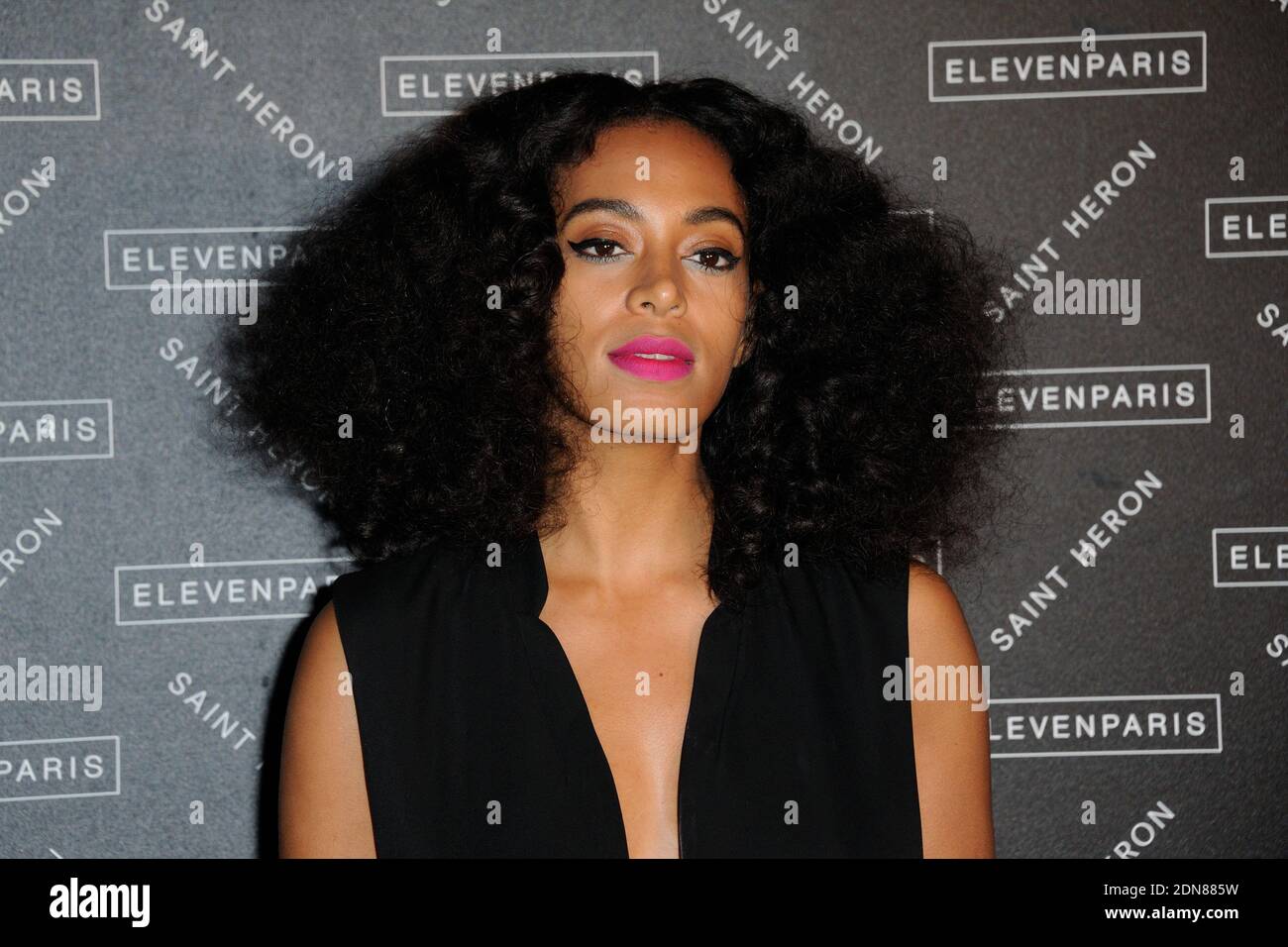 Solange Knowles attending the Eleven Paris Wine and Grind party held at ...