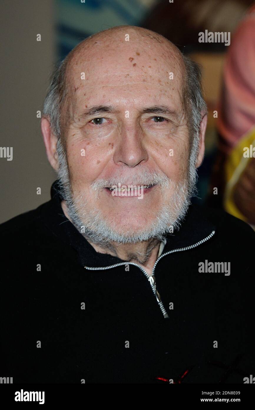 Artist Fred Forest attending a private viewing of the Jeff Koons ...