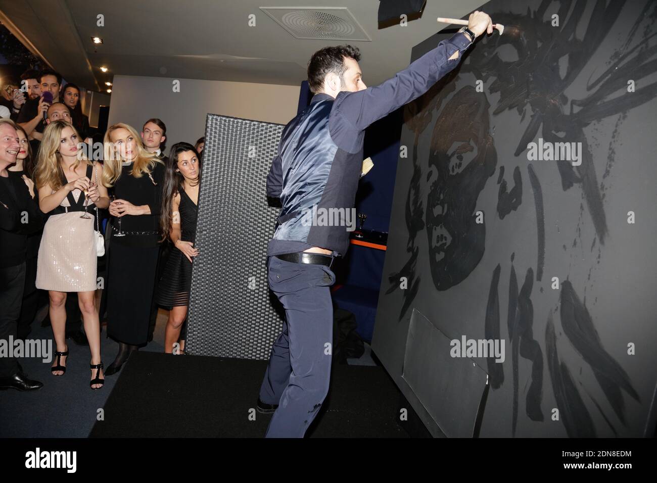 Jerry Hall and Georgia May Jagger attending Angel by Thierry Mugler ...