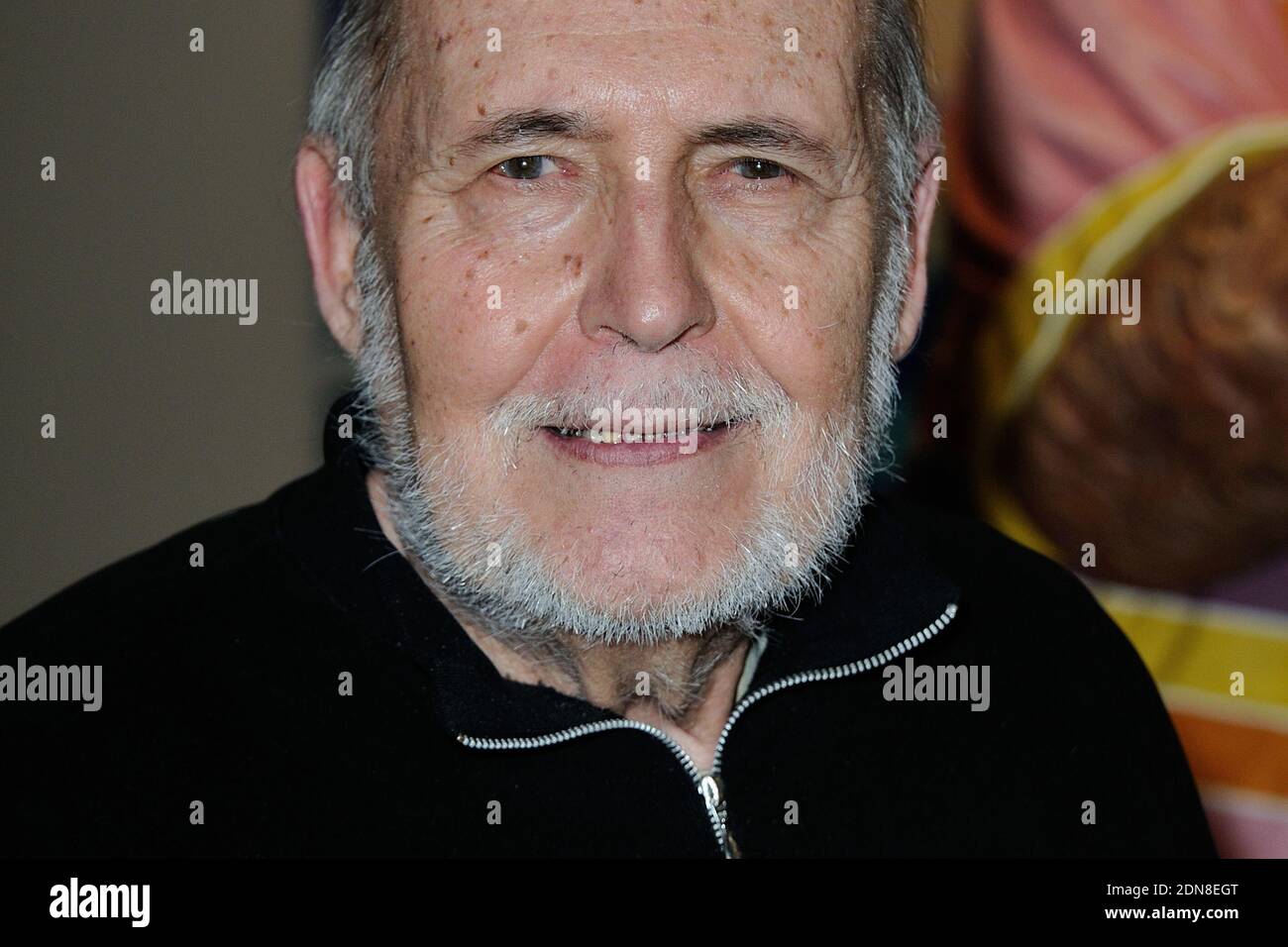 Artist Fred Forest attending a private viewing of the Jeff Koons ...