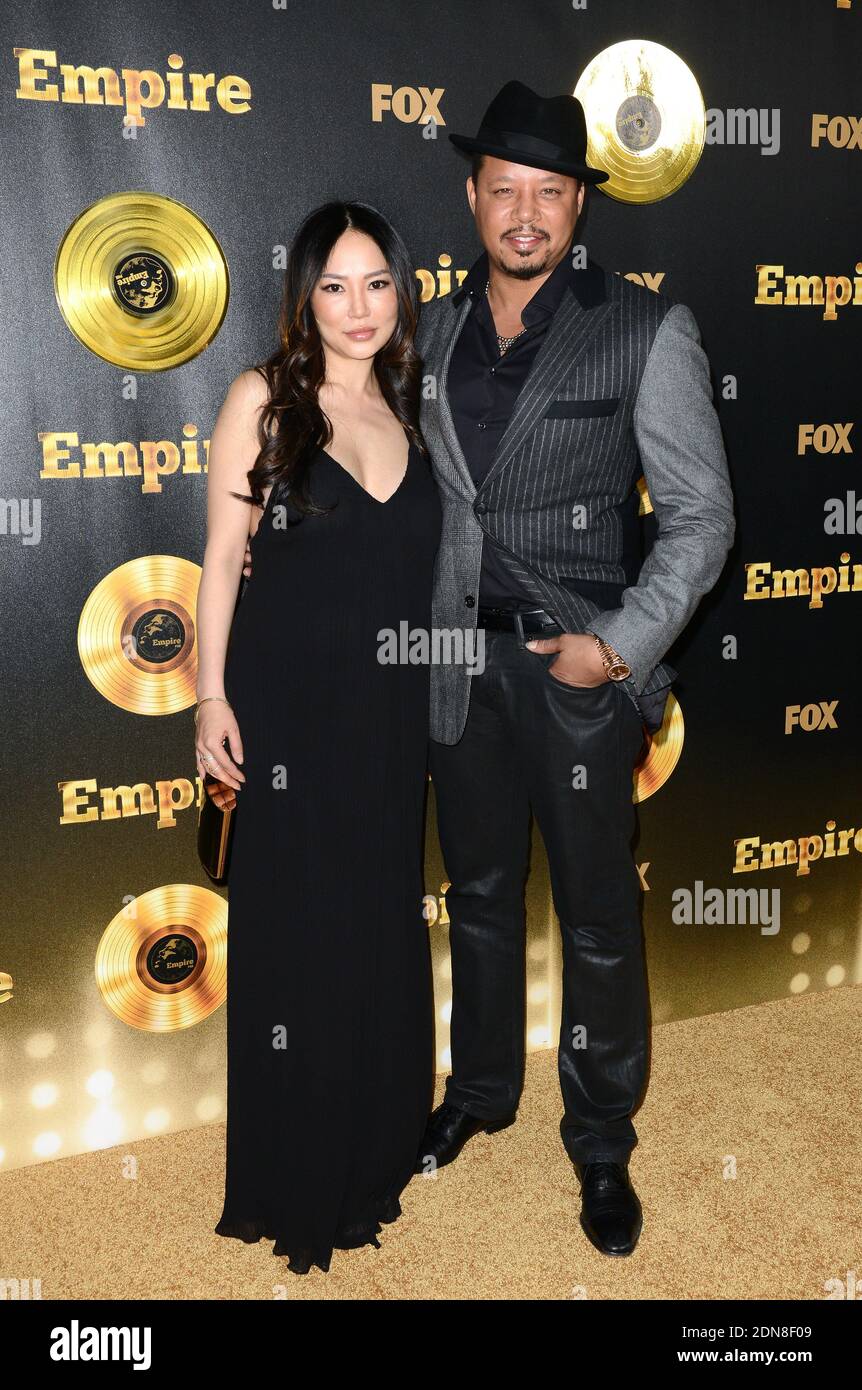Terrence and Miranda Howard attend the premiere of Empire held at ...