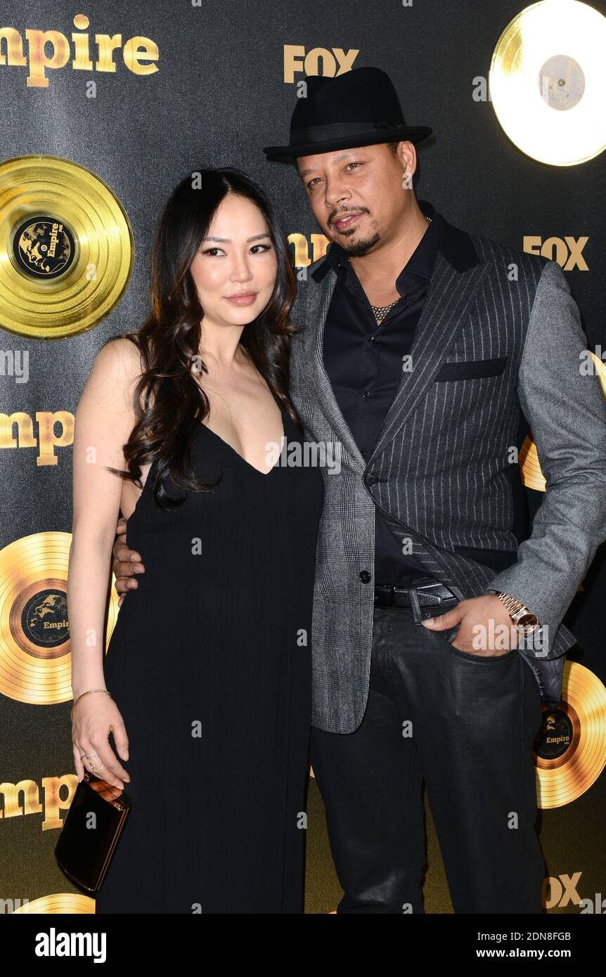 Terrence and Miranda Howard attend the premiere of Empire held at ...