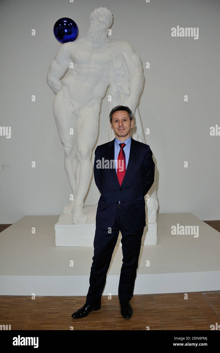 Christophe Beaux attending a private viewing of the Jeff Koons ...