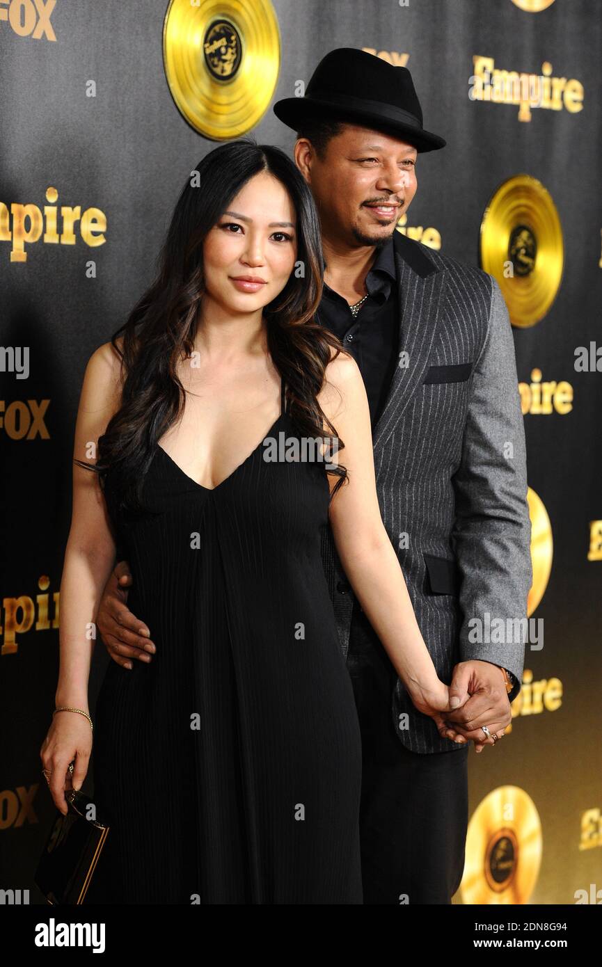 Terrence and Miranda Howard attend the premiere of Empire held at ...