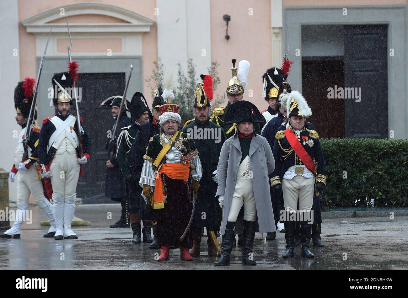 Italian enthusiast Roberto Colla representing French Emperor Napoleon ...