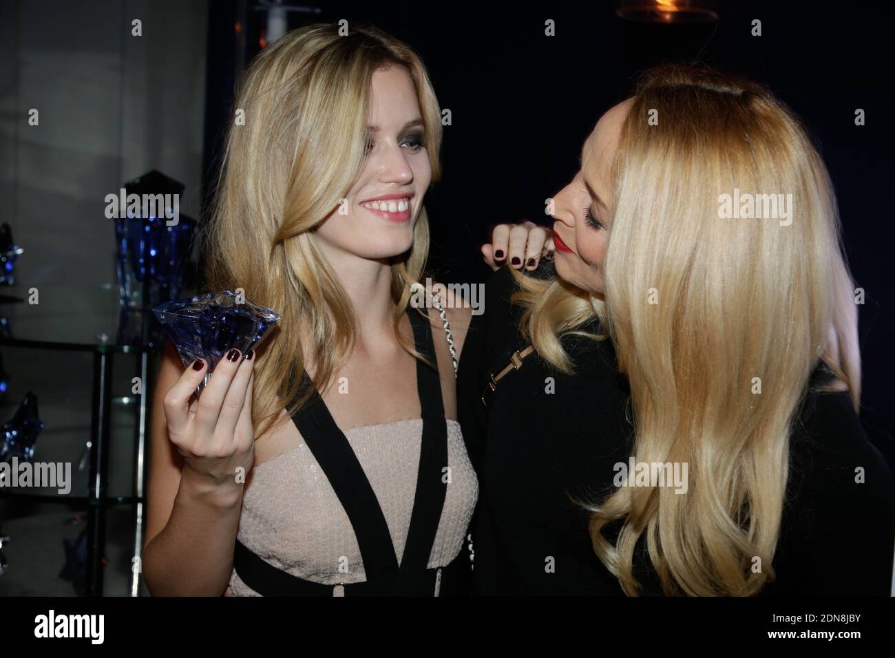 Jerry Hall and Georgia May Jagger attending Angel by Thierry Mugler ...