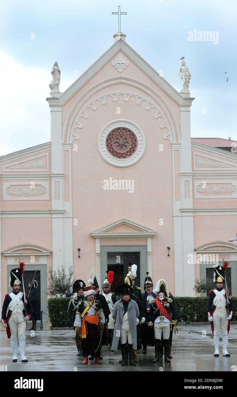 Italian enthusiast Roberto Colla representing French Emperor Napoleon ...