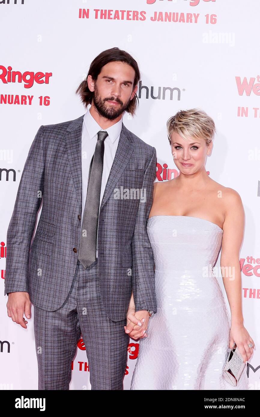 Tennis player Ryan Sweeting and actress Kaley Cuoco-Sweeting attend the ...