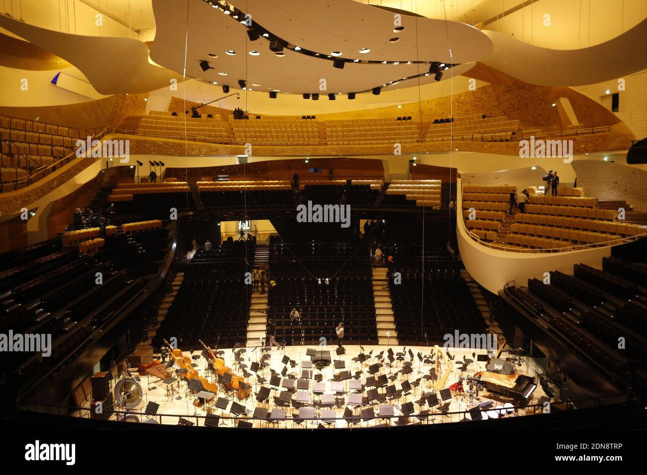 Gala opening at the new Paris Philharmonie concert hall in Paris ...