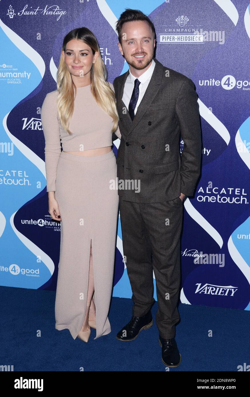 Lauren Parsekian and Aaron Paul attend the attends the 2nd Annual ...