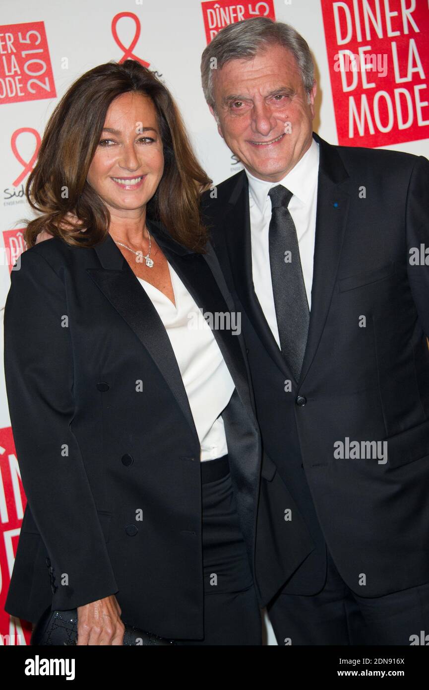 Sidney Toledano and his wife Katia Toledano attend the Sidaction Gala ...