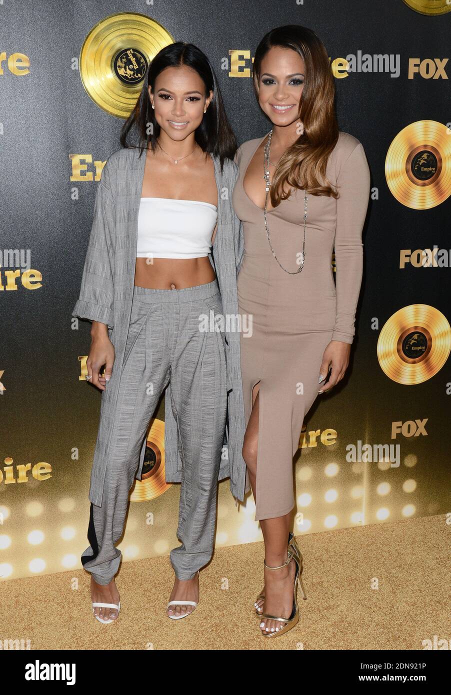 Karrueche Tran and Christina Milian attend the premiere of Empire held ...