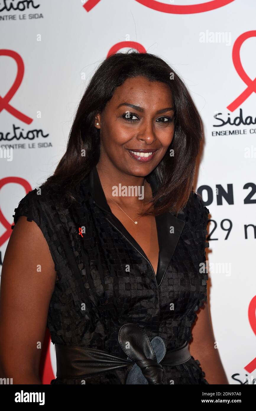 Samira Ibrahim posing at a photocall for the launch of the 2015 ...