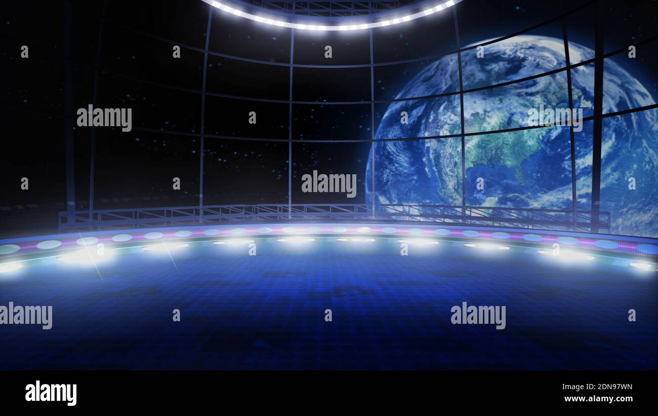3d virtual tv studio set hi-res stock photography and images - Alamy