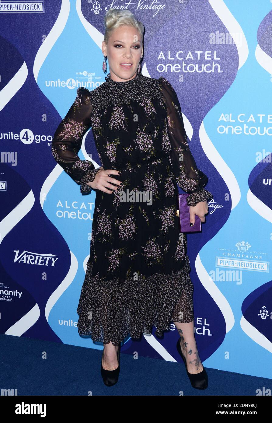 Pink attends the attends the 2nd Annual unite4:humanity at the Beverly ...