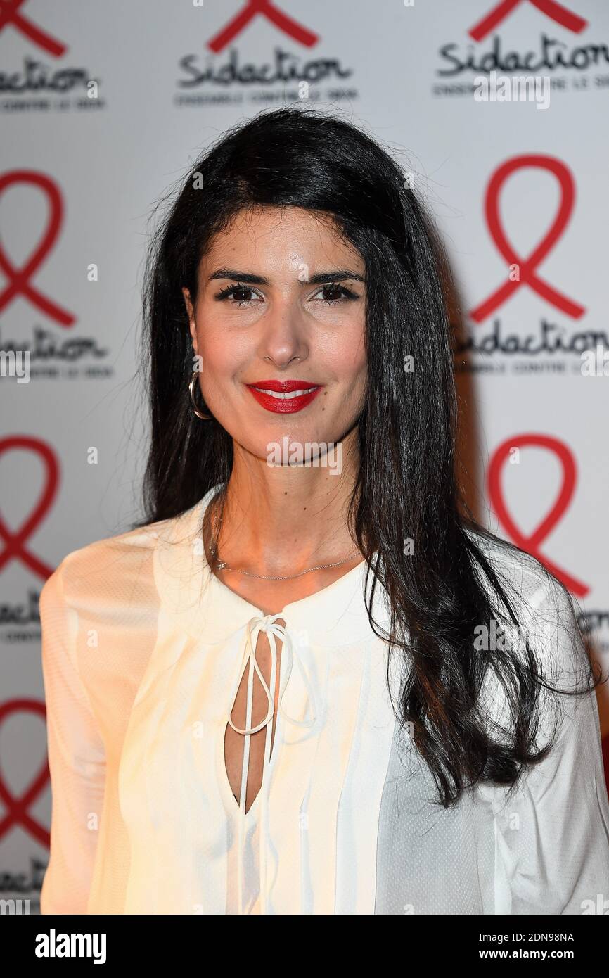 Farida posing at a photocall for the launch of the 2015 Sidaction held ...
