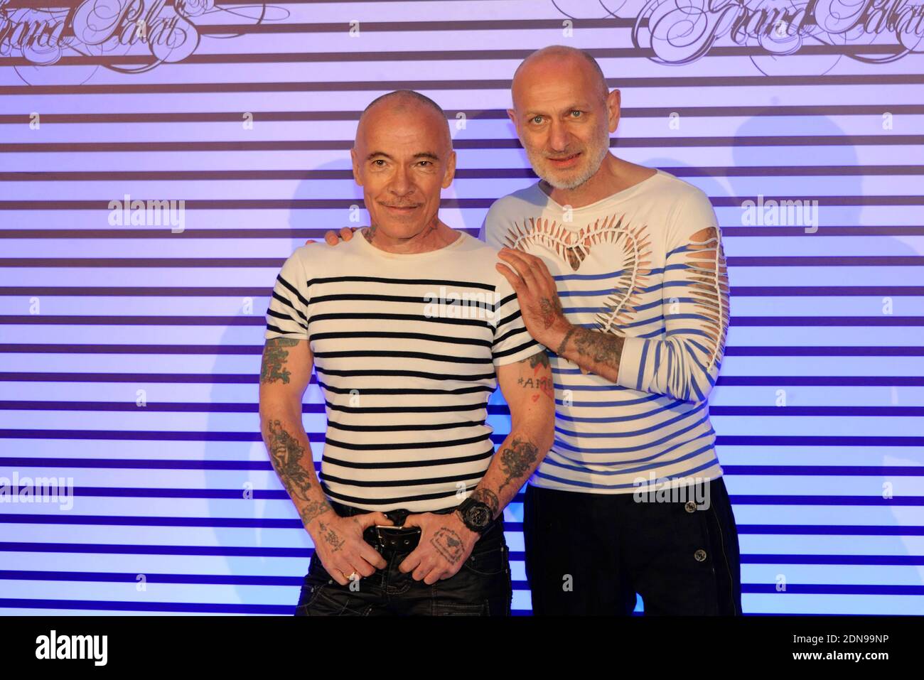 Pierre & Gilles arriving to the Jean-Paul Gaultier exhibition opening ...