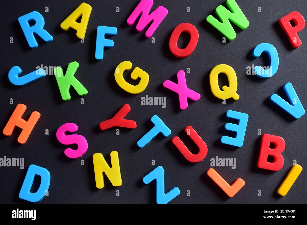 Colorful plastic alphabets hi-res stock photography and images - Alamy