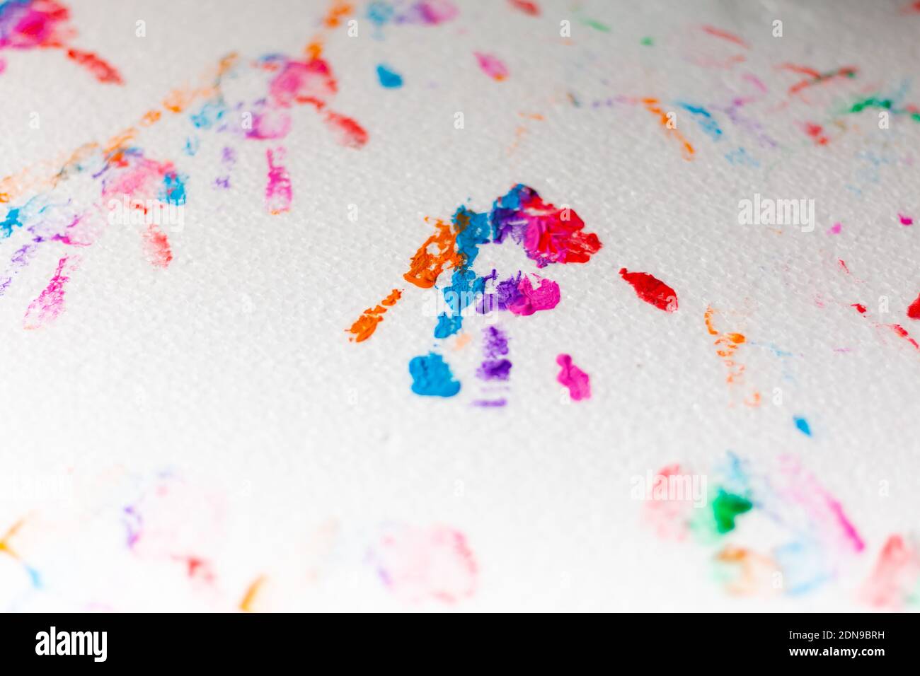 Colored handprints hi-res stock photography and images - Alamy