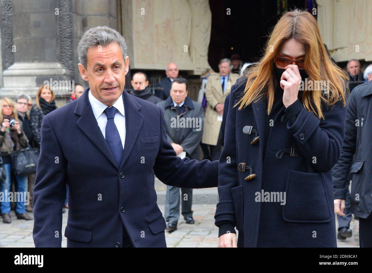 Former president Nicolas Sarkozy and his wife Carla Bruni- Sarkozy ...