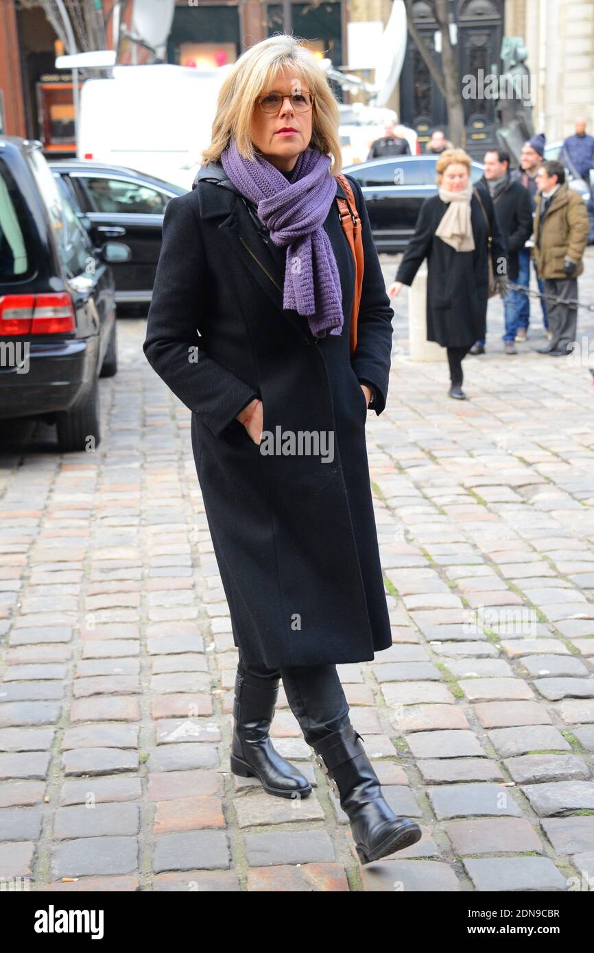 Laurence Piquet attending the Jacques Chancel funeral ceremony at the ...