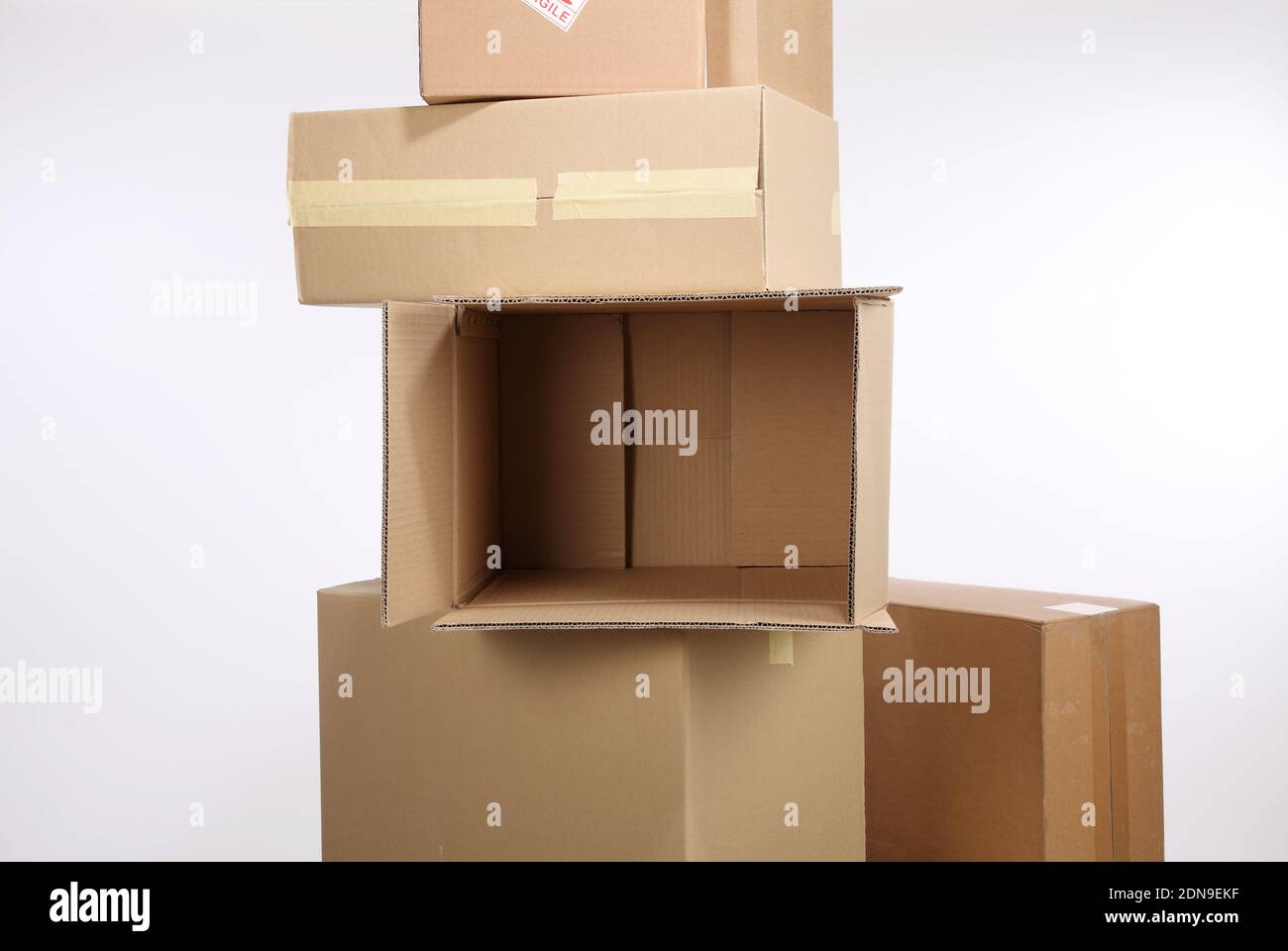 Stacked Cardboard Boxes High Resolution Stock Photography and Images ...