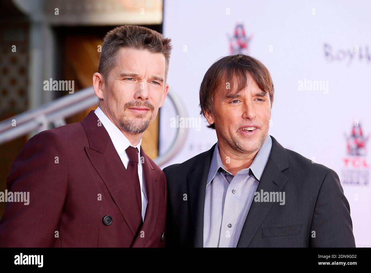 Director Richard Linklater and Ethan Hawke attend a ceremony to place ...