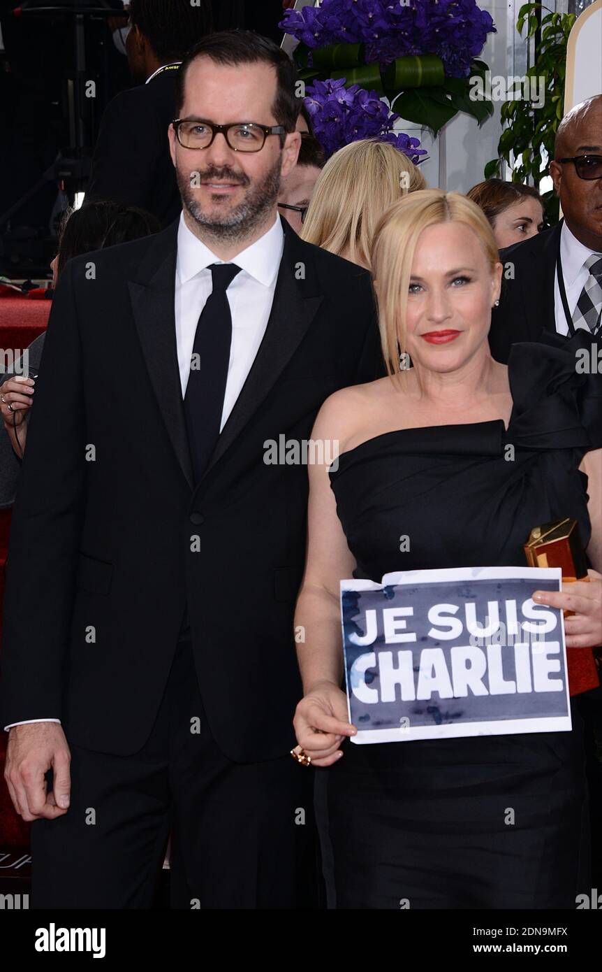 Eric White and actress Patricia Arquette arriving at the 72nd annual ...