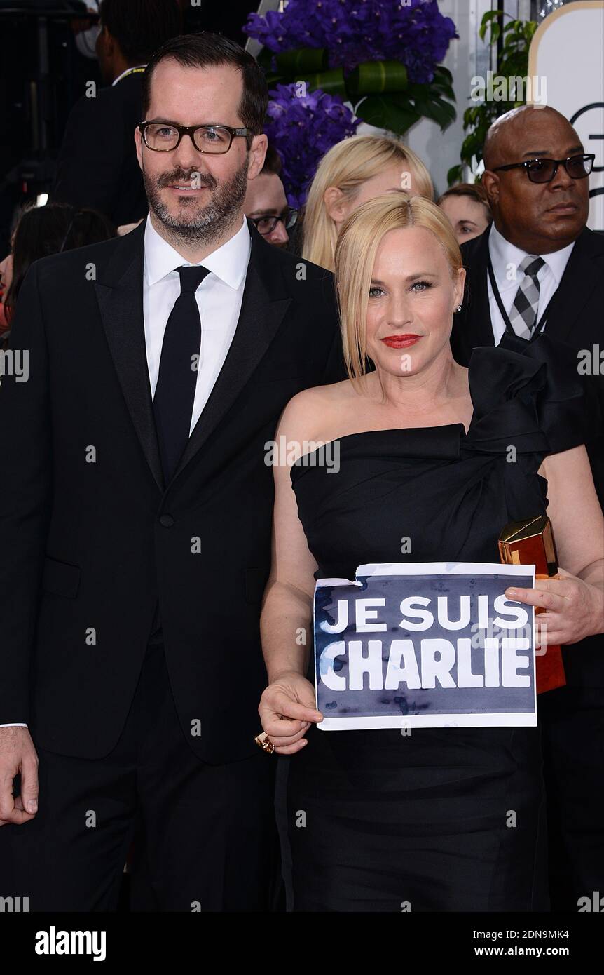 Eric White and actress Patricia Arquette arriving at the 72nd annual ...