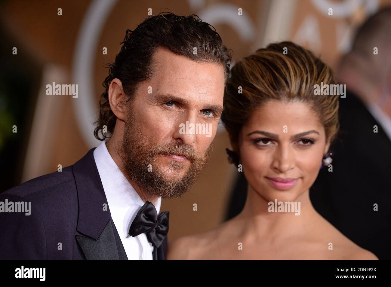 Matthew McConaughey and Camila Alves arriving at the 72nd annual Golden ...