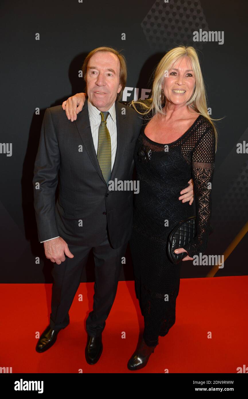 Former Germany's star Guenter Netzer nd wife during a Red Carpet before ...
