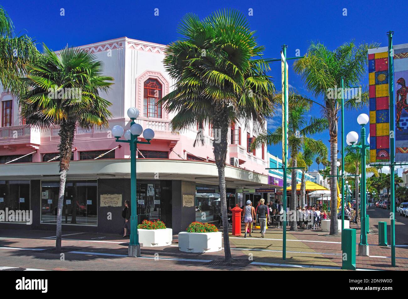Pedestrianised Emerson Street, Napier, Hawke's Bay, North Island, New ...