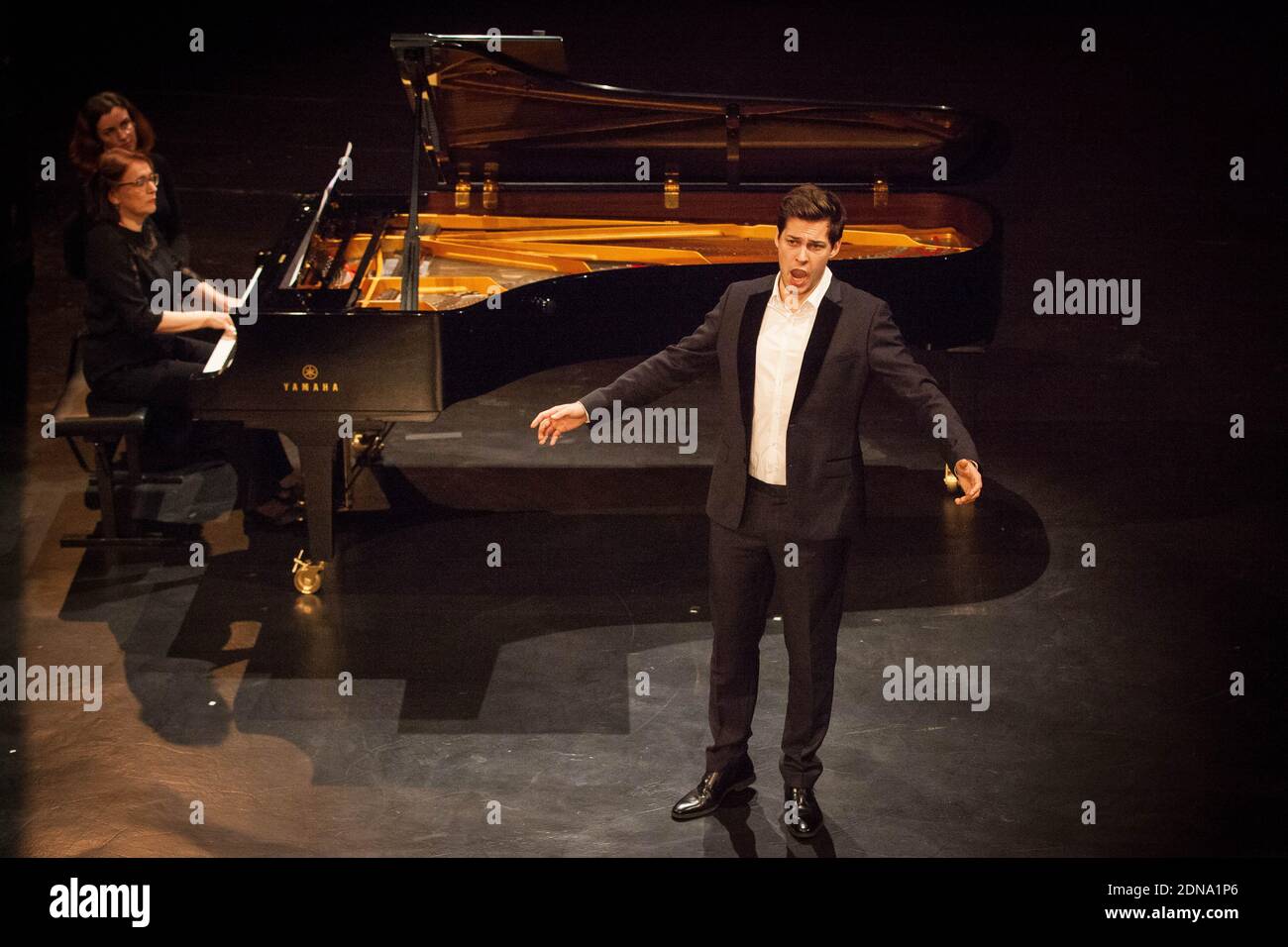 Remy Mathieu perfoming on stage during "Concert des revelations ...