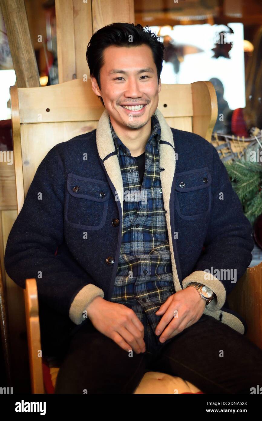 Frederic Chau posing during the 18th Alpe d'Huez Comedy Film Festival ...