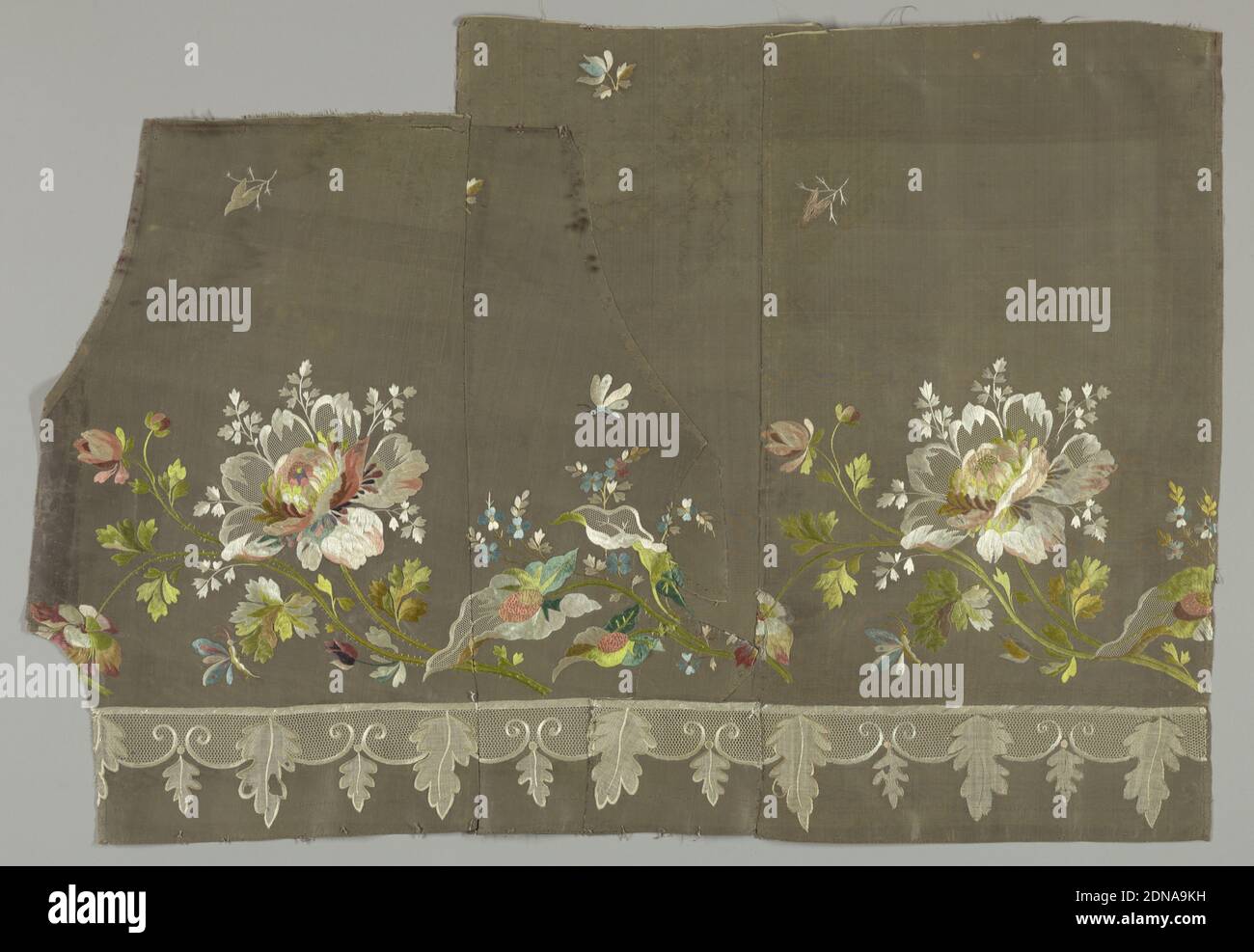 Textile, Medium: silk Technique: satin stitch embroidery and appliqué ...