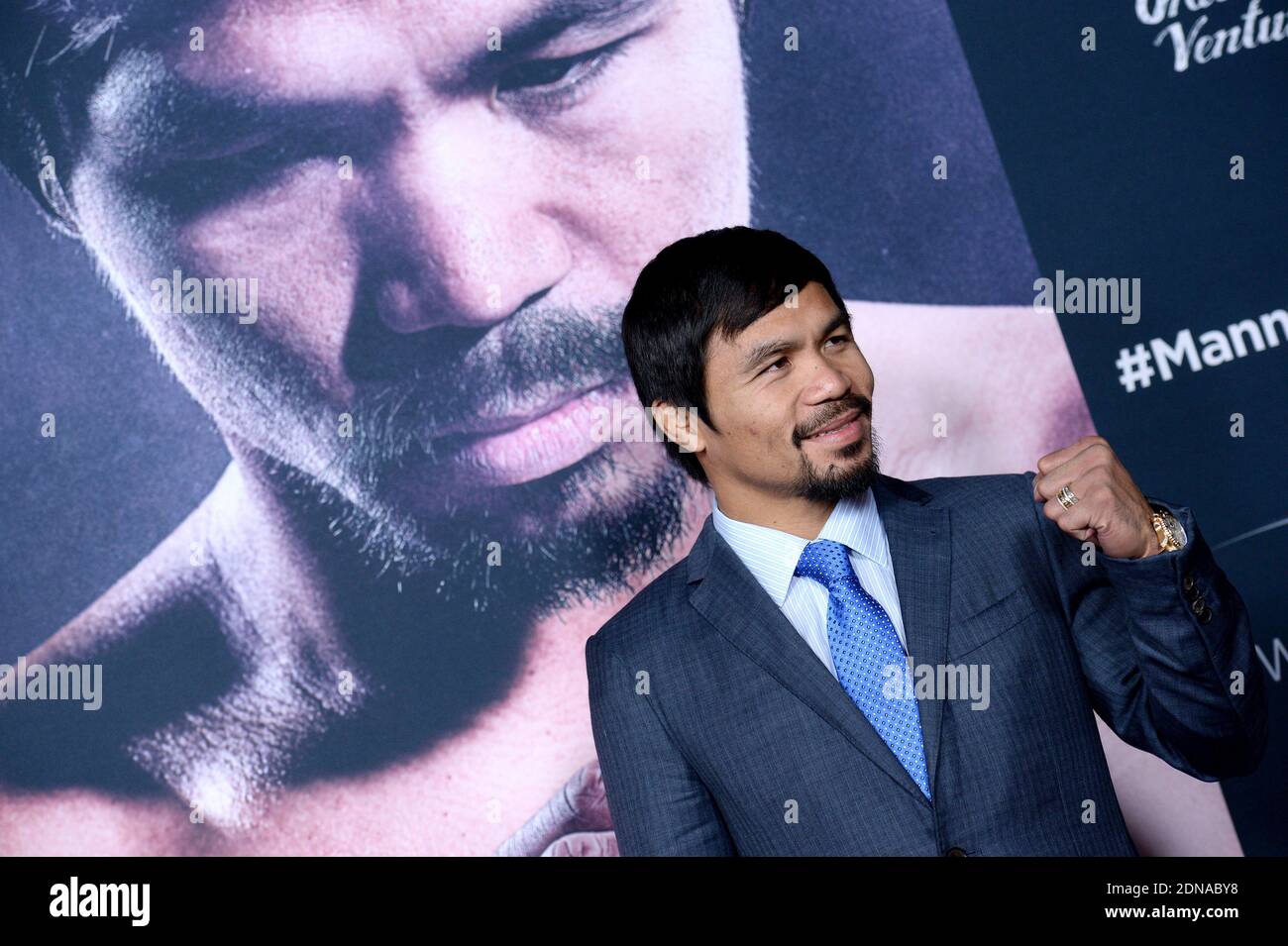 Manny Pacquiao attends the premiere of Manny at TCL Chinese Theatre on ...