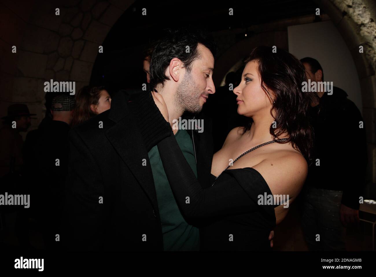 Michael Cohen and his girlfriend pornstar Anna Polina attending Lacoste's Fall-Winter 2015/2016 ...