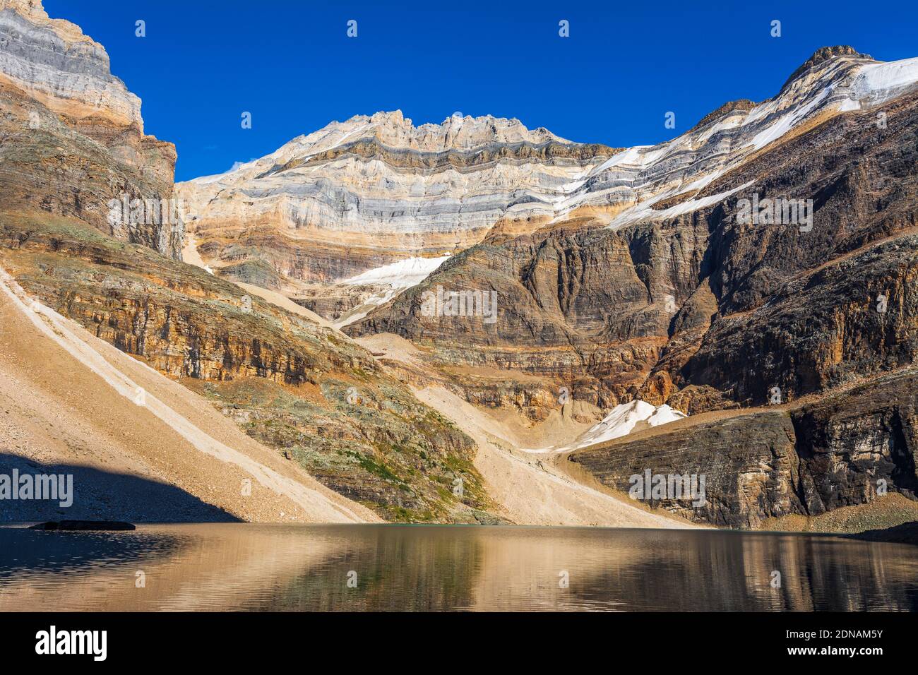 Mount Lefroy above Lake Oesa, Yoho National Park, British Columbia ...