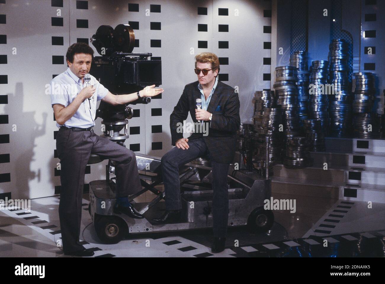 File photo taken in the 80's of French TV Presenter Michel Drucker and ...