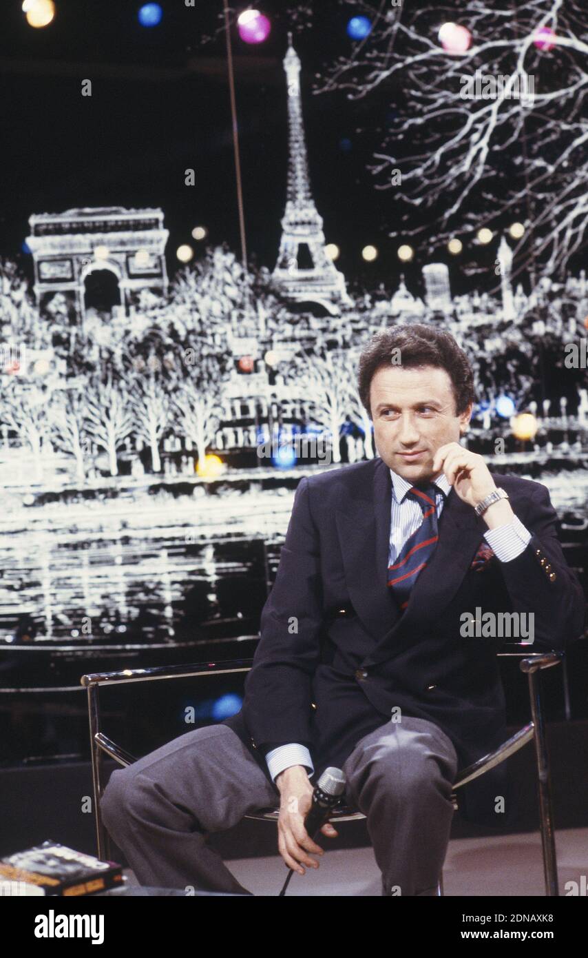 File photo taken in the 80's of French TV Presenter Michel Drucker on ...