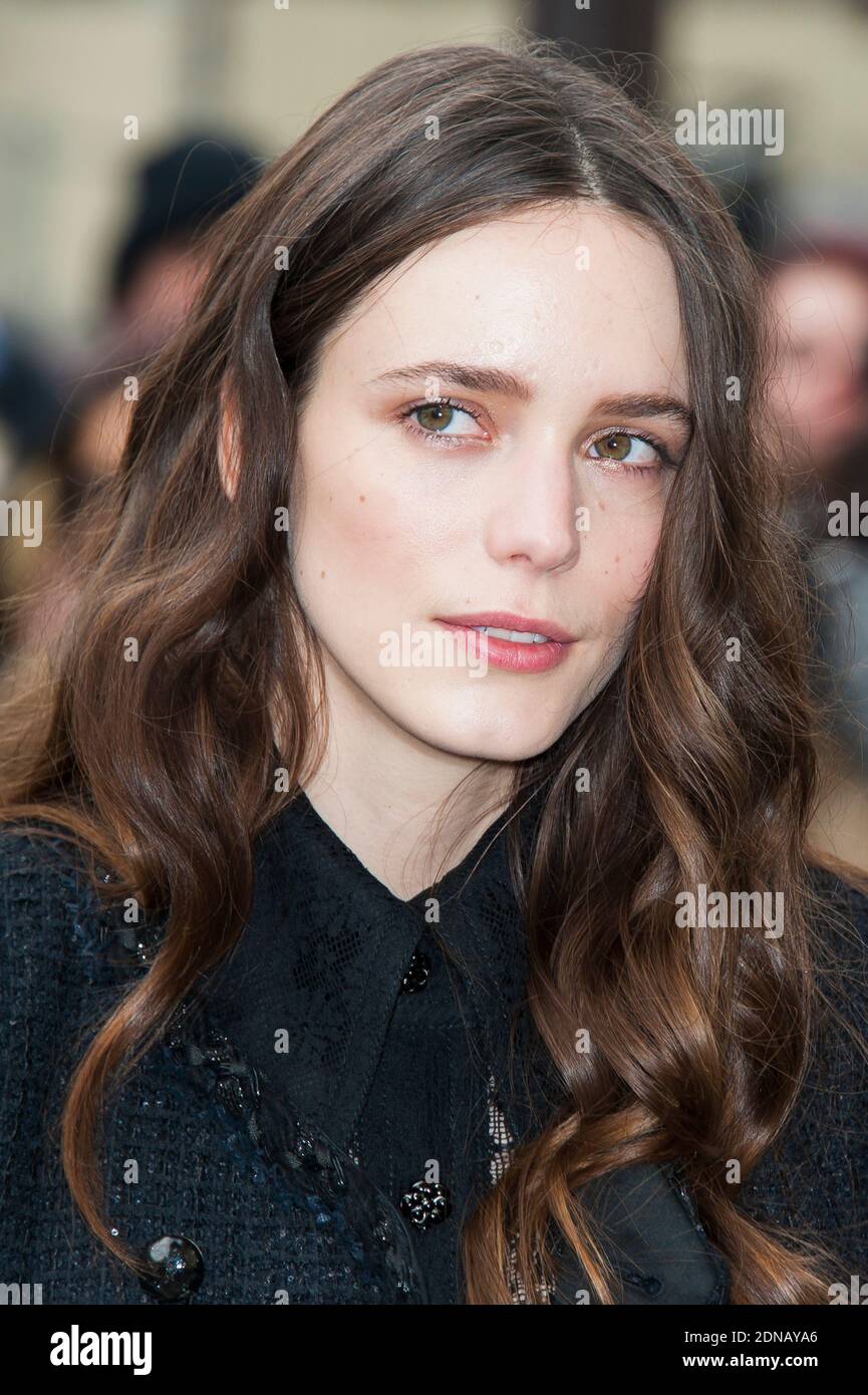 Stacy Martin arriving to the Chanel Spring-Summer 2015 Haute Couture ...