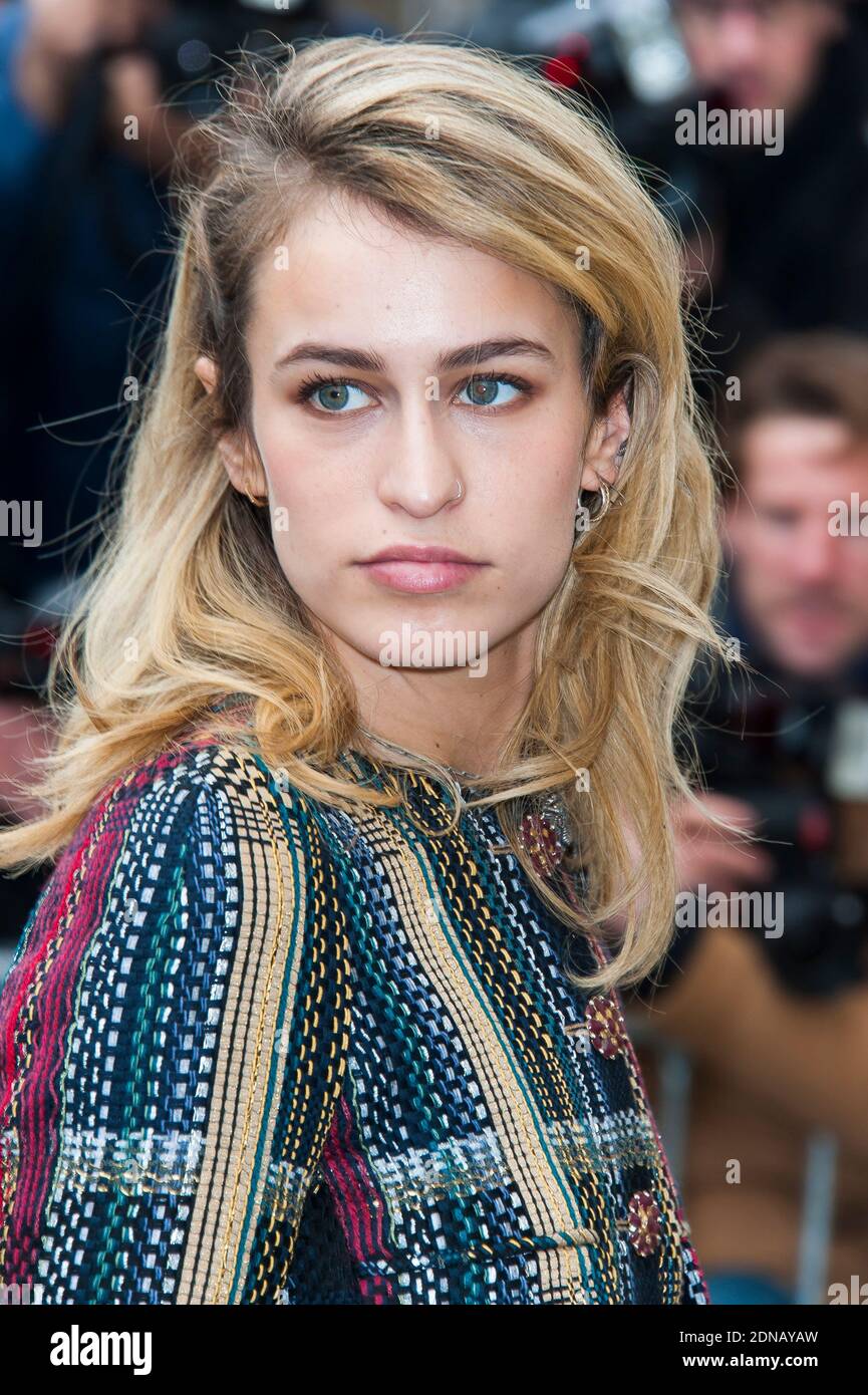 Alice Dellal arriving to the Chanel Spring-Summer 2015 Haute Couture ...