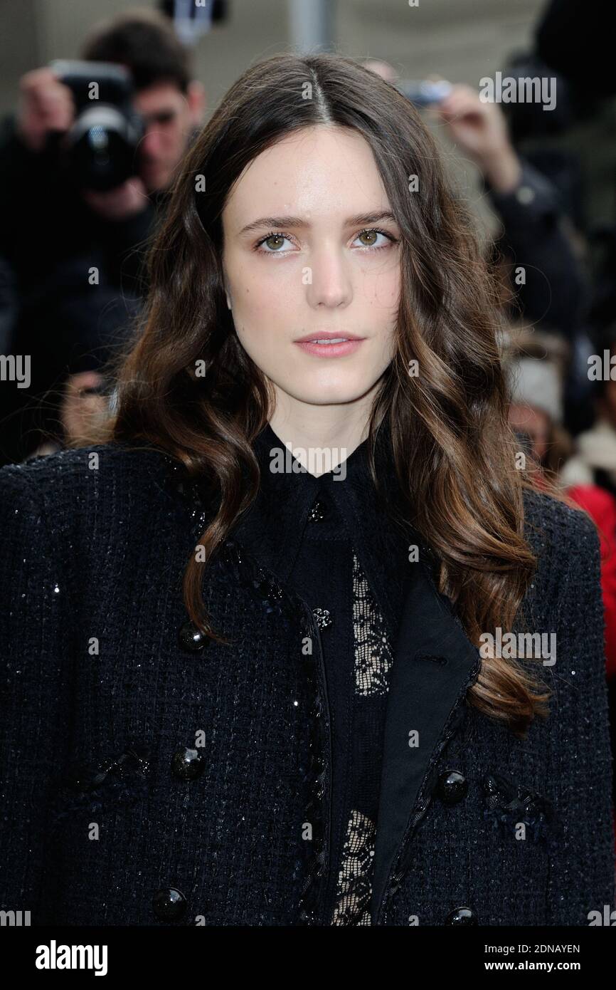 Stacey Martin attending Chanel's Spring-Summer 2015 Haute Couture ...