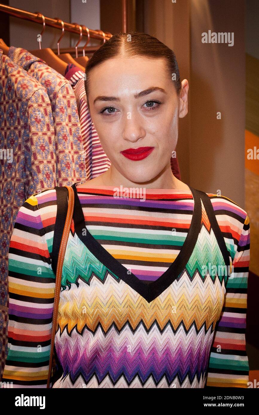 Mia Moretti attending the Missoni New Store opening party, Rue Saint ...