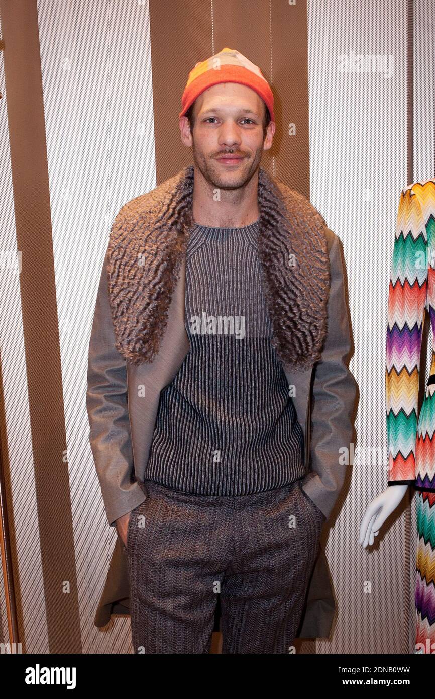 Paul Hamy attending the Missoni New Store opening party, Rue Saint ...