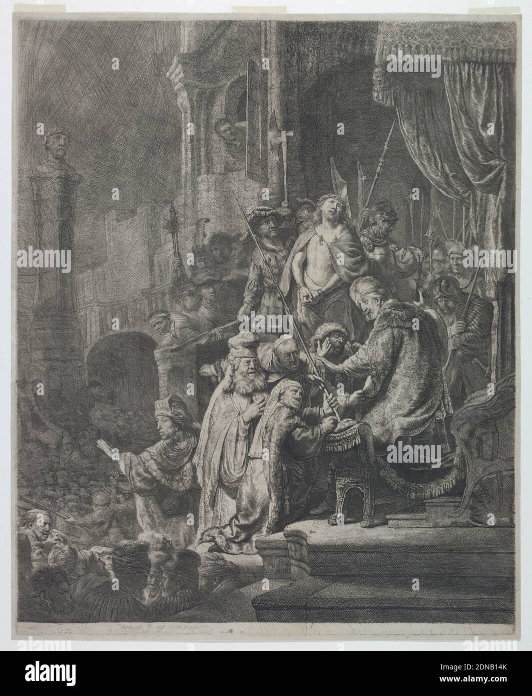 Rembrandt Etching Jesus Jesus Descent From The Cross By Rembrandt